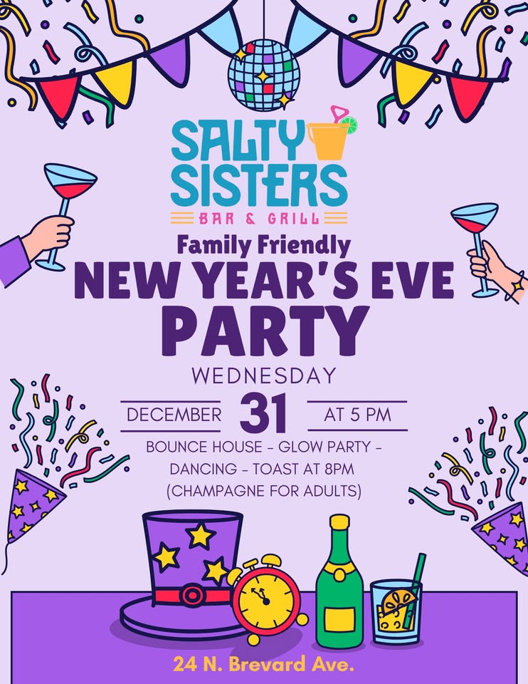 Salty Sisters Kid-Friendly New Year’s Eve - Legendary Cocoa Beach